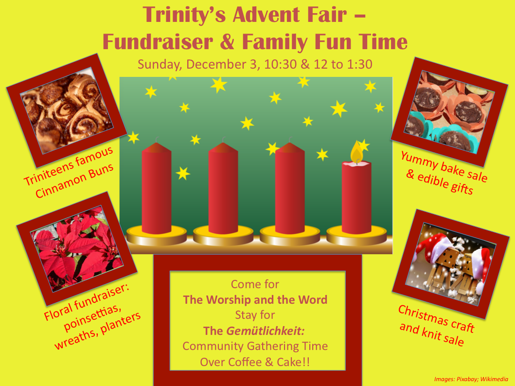 Advent Fair as png | Trinity Evangelical Lutheran Church Edmonton